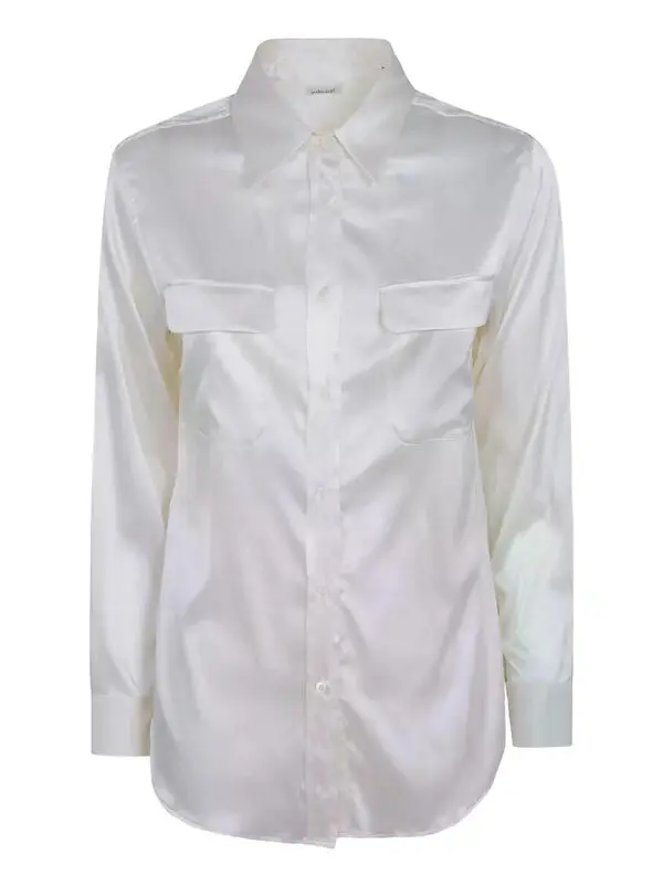 ARCHIVIO '67 Silk Flap-pocket Shirt - White