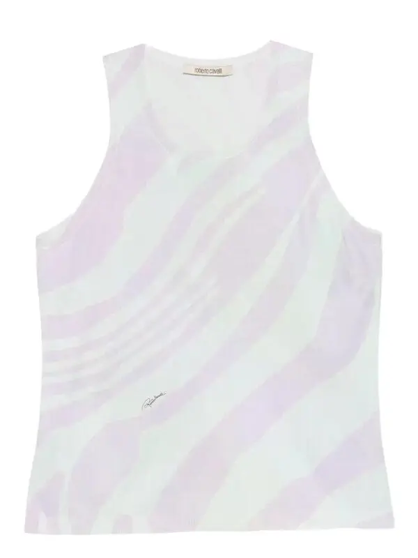 Roberto Cavalli 2000s Zebra-print Top - Green