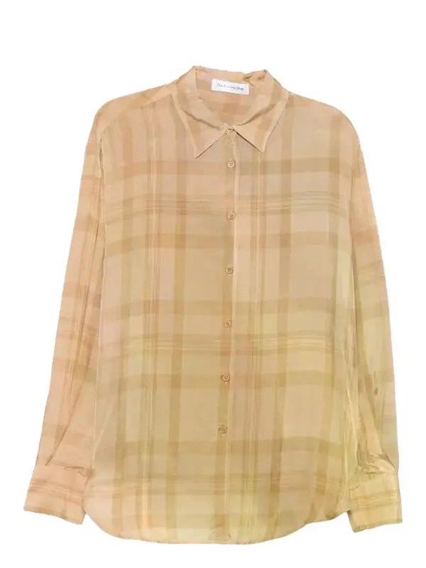 THE FRANKIE SHOP Peri Check-pattern Shirt - Neutrals