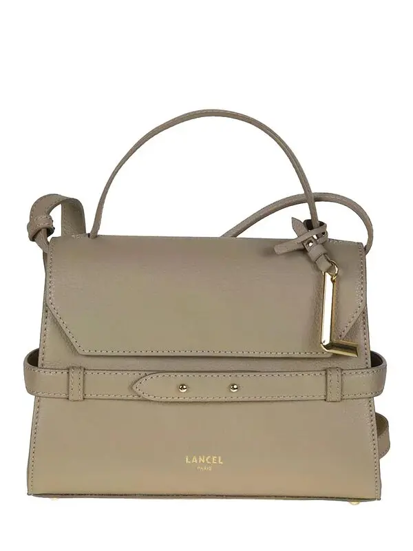 LANCEL Leather Tote Bag - Neutrals