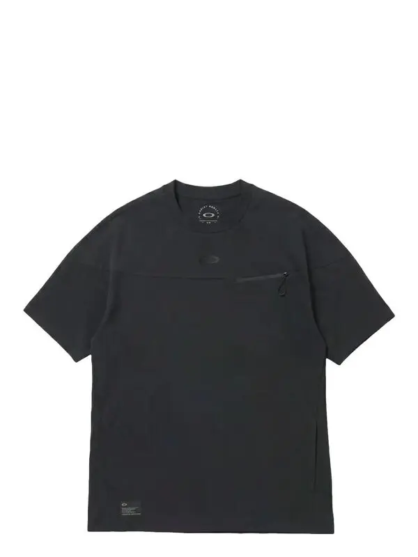 Oakley Fgl Union Zip-pocket Panelled T-shirt - Black