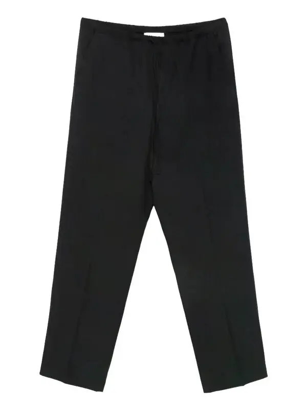 SECOND / LAYER Pressed-crease Trousers - Yellow