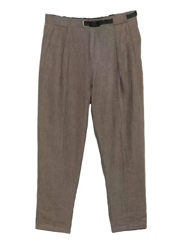 WHITE SAND Belt-loops Trousers - Brown