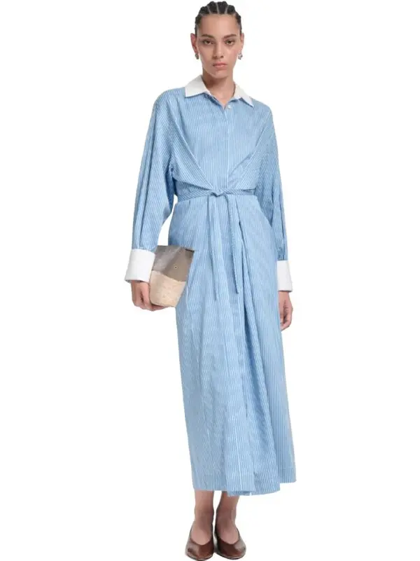 Altuzarra Azure Stripe Floyd Dress - Blue