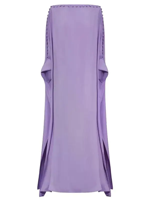 TALLER MARMO Mila Button-embellished Maxi Dress - Purple