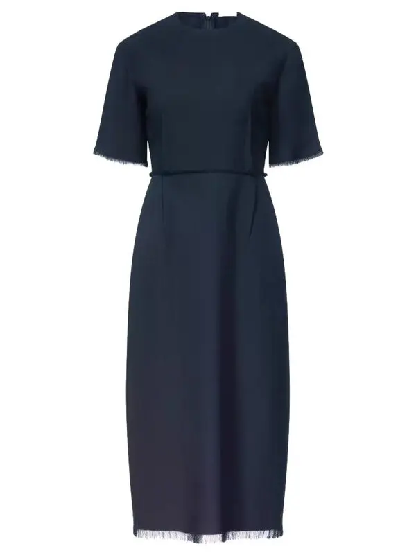 FFORME Brooke Frayed-edge Midi Dress - Black