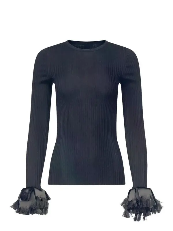 FFORME Nova Fringe-trimmed Sweater - Black