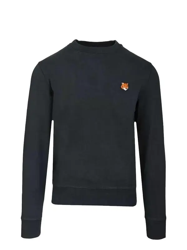 Maison Kitsuné Logo-patch Sweatshirt - Blue