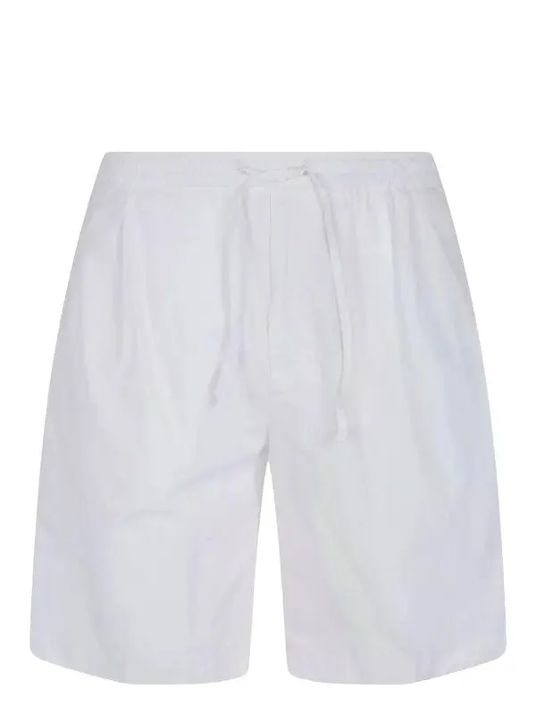 MICHAEL COAL Drawstring-waist Shorts - White