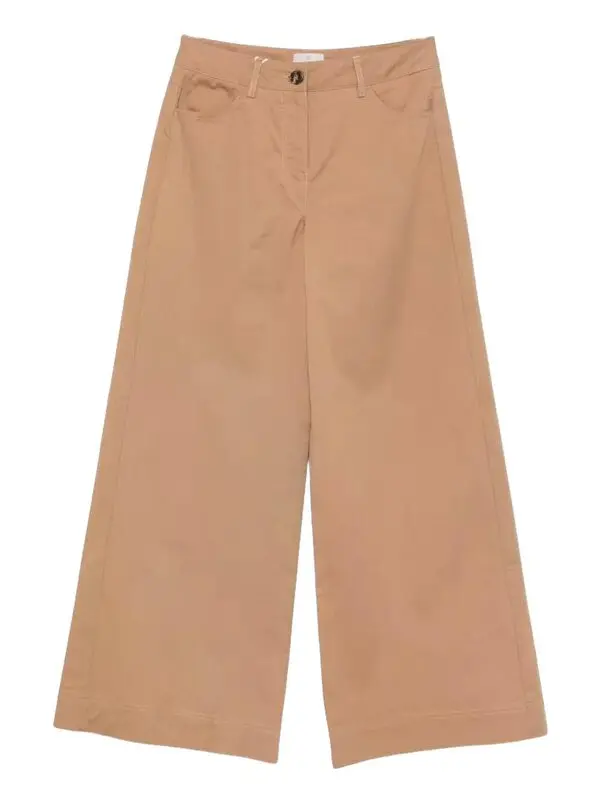 Marella Belt-loops Trousers - Brown
