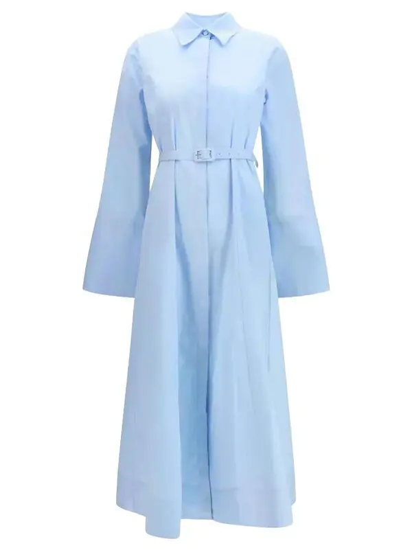 Gabriela Hearst Carmina Flared-sleeve Dress - Blue