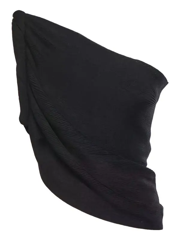 Alberta Ferretti One-shoulder Draped Top - Black