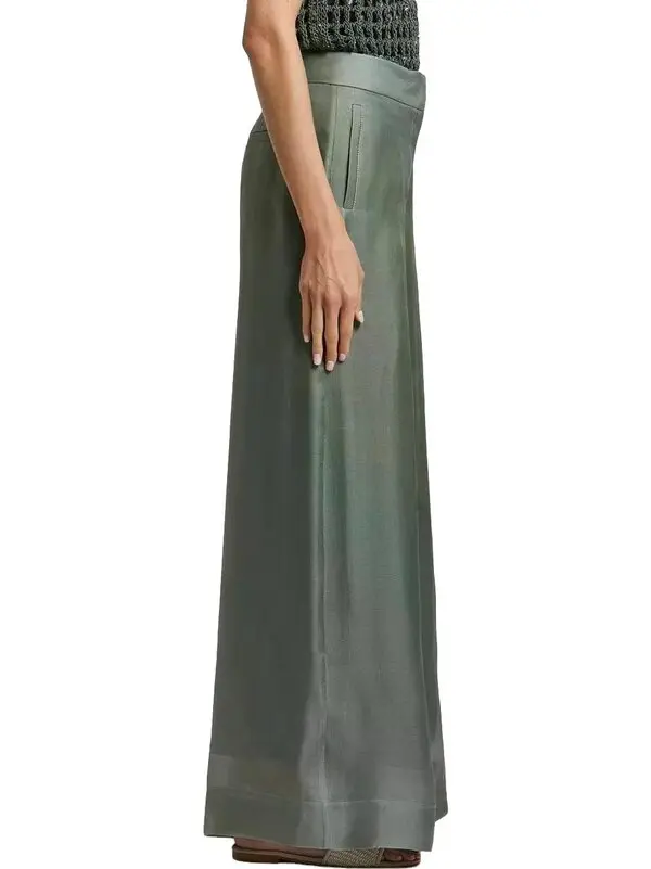 Peserico Wide-leg Palazzo Pants - Green