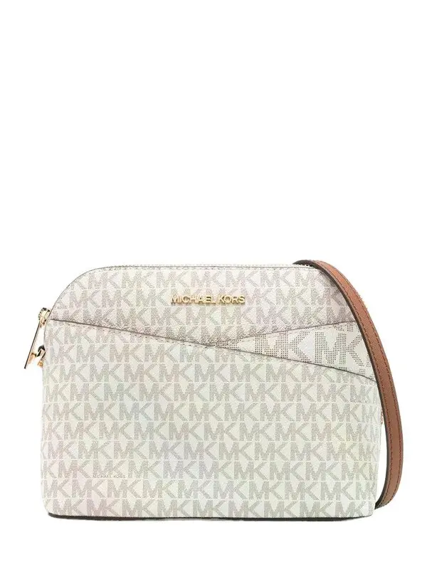 Michael Kors Monogram-pattern Crossbody Bag - White
