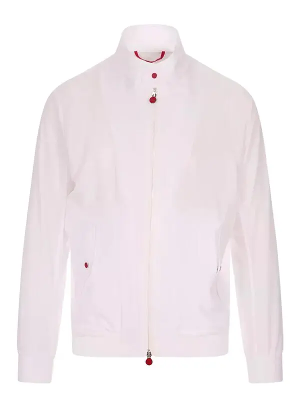 Kiton Zip-up High-neck Jacket - White