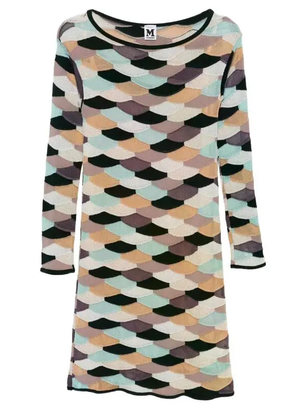 Missoni 2000s Scallop-pattern Dress - Neutrals