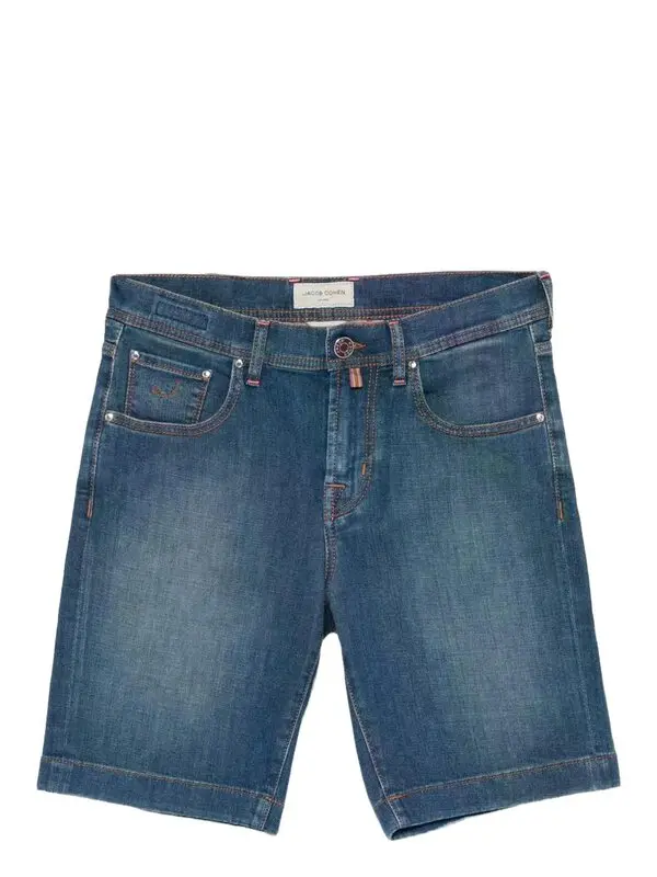 Jacob Cohen Nicolas Logo-patch Shorts - Blue