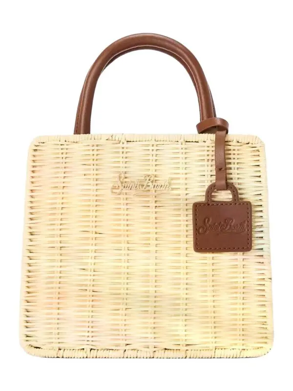 MC2 SAINT BARTH Woven Mini Bag - Neutrals