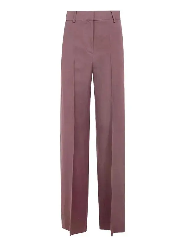 Antonelli Firenze Pressed-crease Straight-leg Trousers - Pink