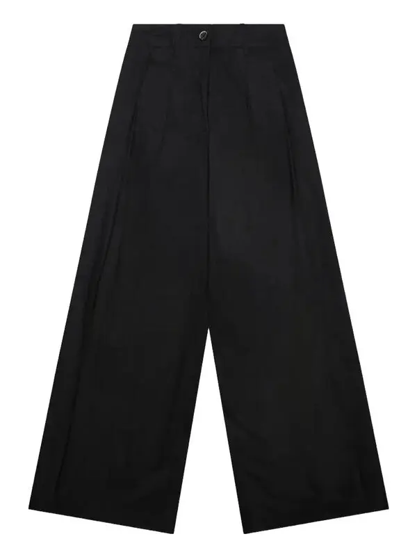 NINE:INTHE:MORNING Petra Pleated Wide-leg Trousers - Black