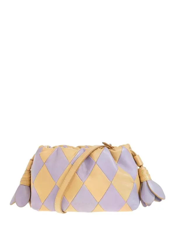 Zimmermann Diamond-patchwork Leather Clutch - Purple