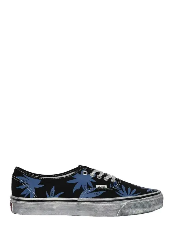 VANS Authentic 44 Leaf-print Sneakers - Black