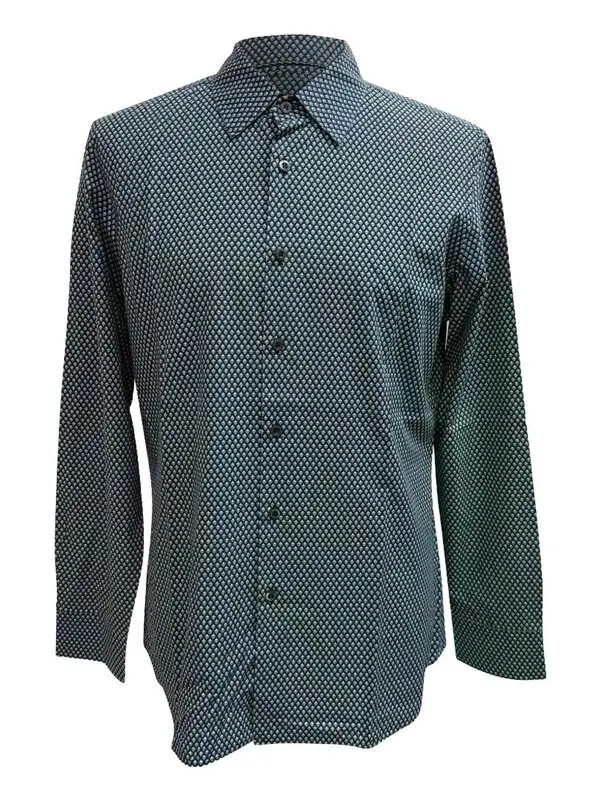 Prada Patterned Button-down Shirt - Blue