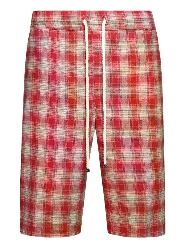 NAHMIAS Plaid Flannel Shorts - Red