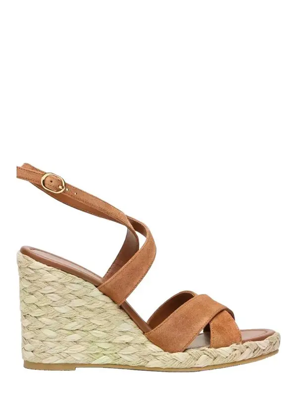 STUART WEITZMAN Alyssa Crossover-strap Sandals - Brown