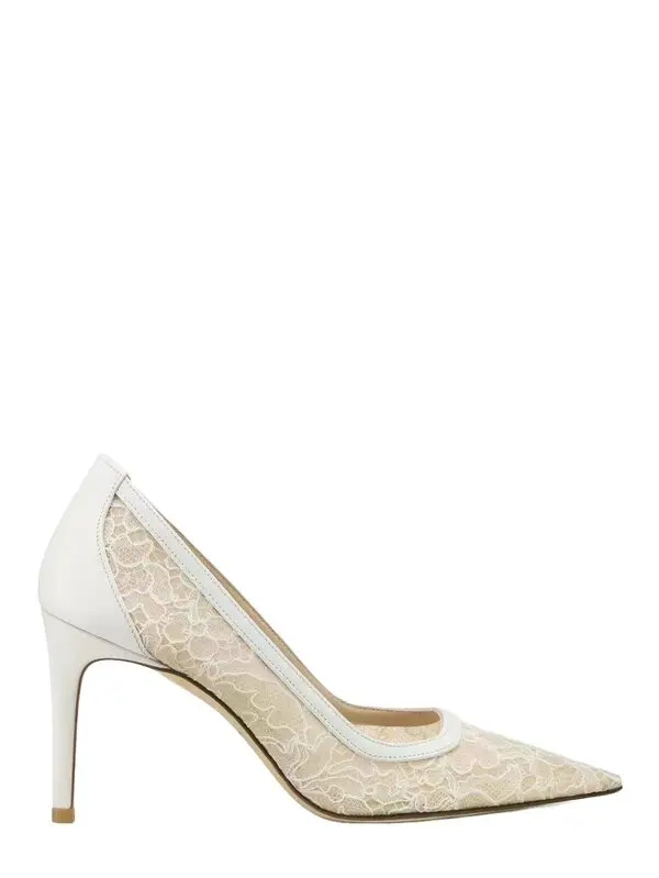 STUART WEITZMAN Power Floral-lace Pumps - Neutrals
