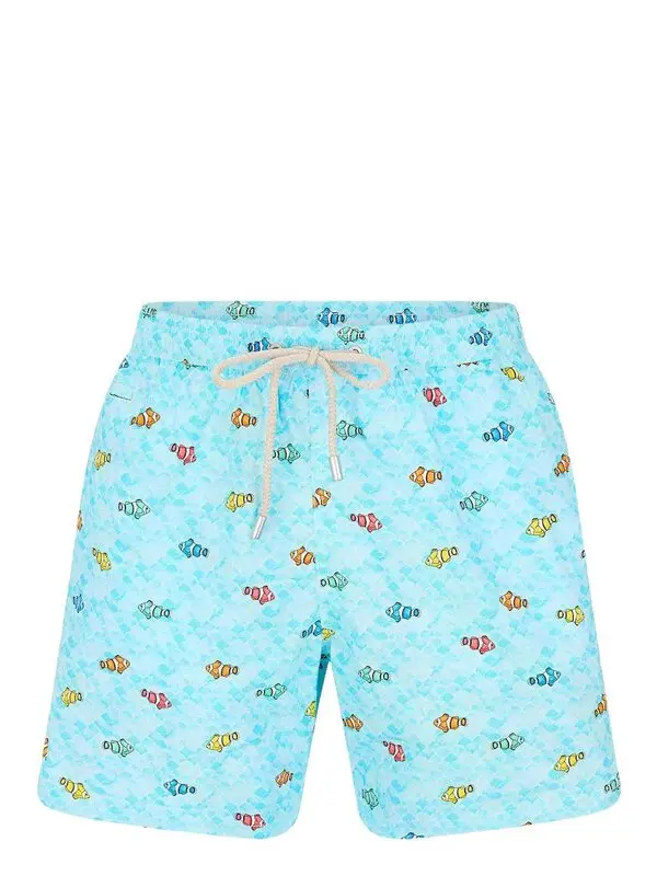 MC2 SAINT BARTH Printed Swim Shorts - Blue