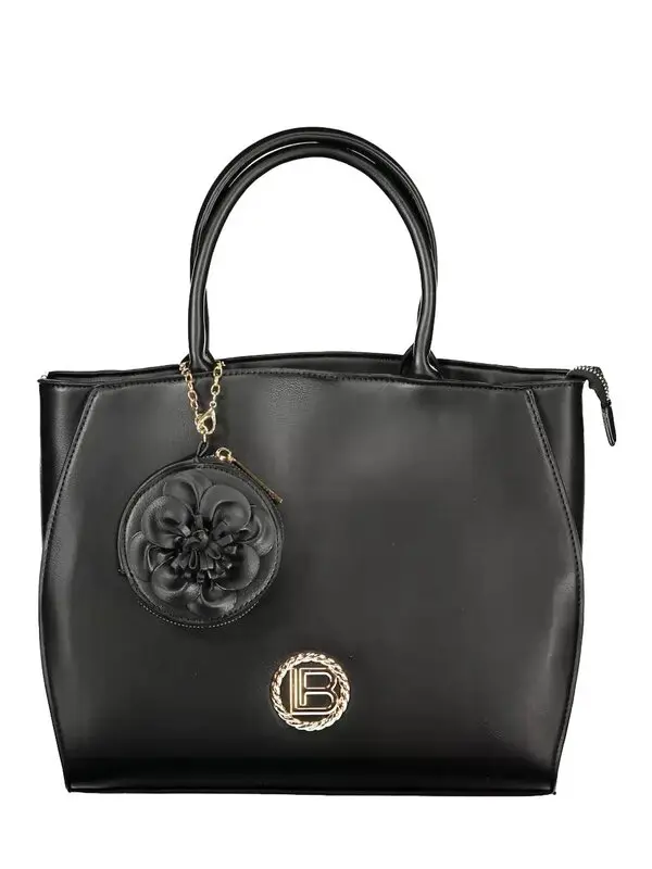 LAURA BIAGIOTTI Logo-plaque Tote Bag - Black