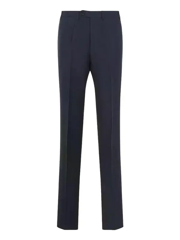Canali Pleated Trousers - Blue