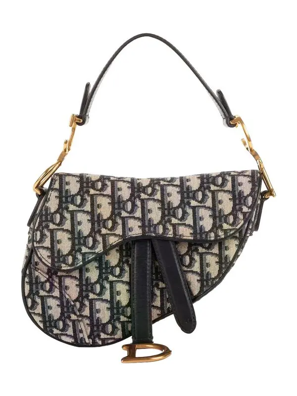 Dior Oblique Saddle Handbag - Blue