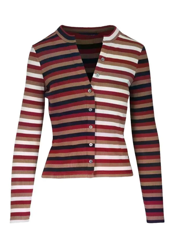 Veronica Beard Rib-knit Cardigan - Red