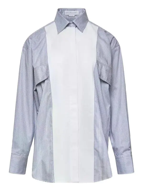 Stella McCartney Striped Panelled Shirt - White