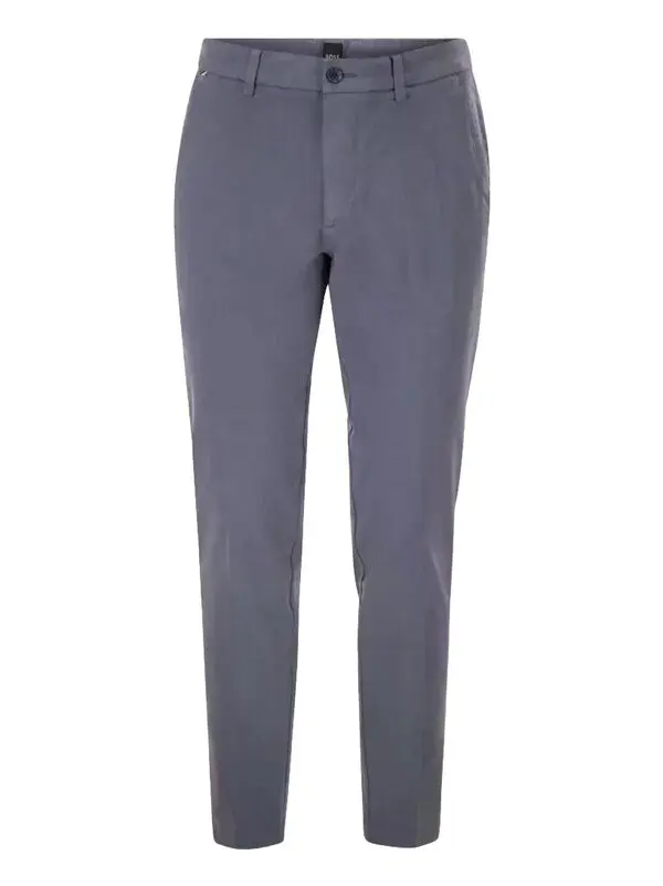 BOSS Slim-fit Chino Trousers - Blue