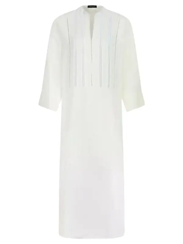 Fabiana Filippi Embroidered Panel Maxi Dress - White