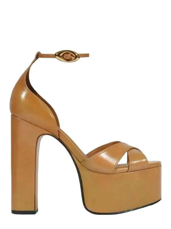 Schutz Jolene Crossover-strap Platform Sandals - Neutrals