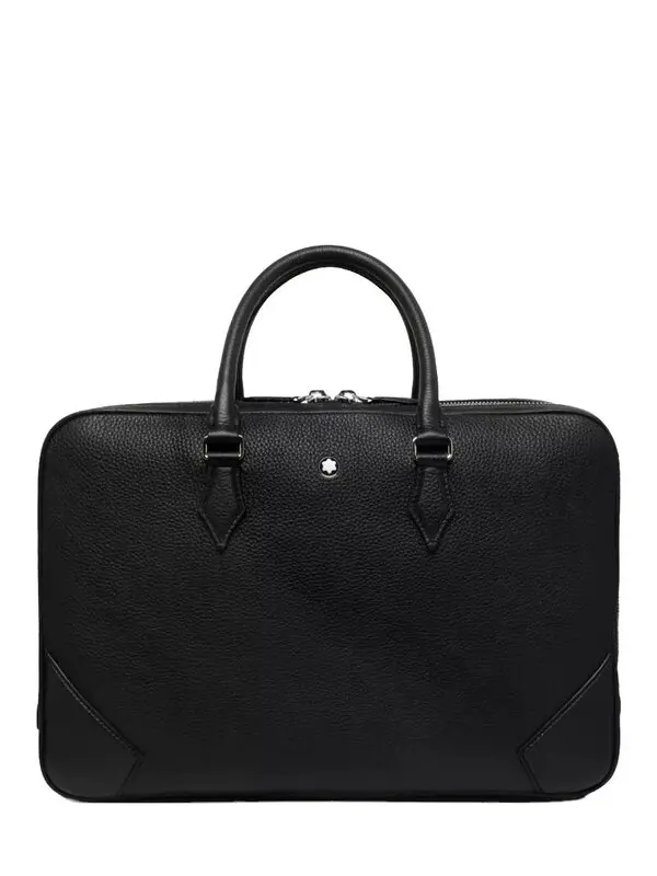 Montblanc Grained Leather Briefcase - Black