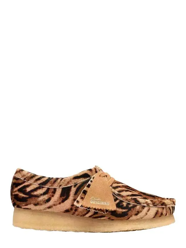 Clarks Wallabee Tiger-print Loafers - Neutrals