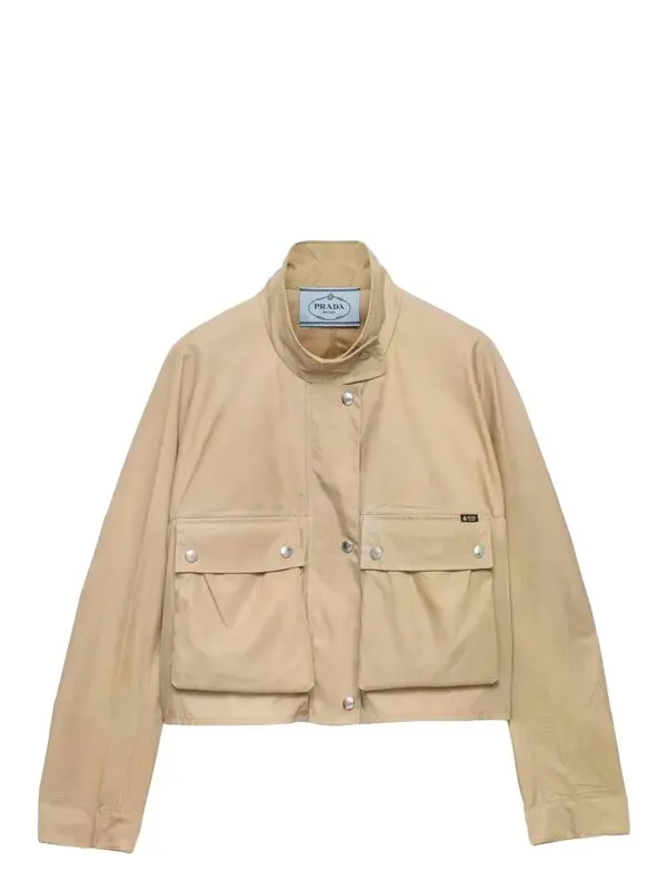 Prada Washed Re-nylon Jacket - Neutrals