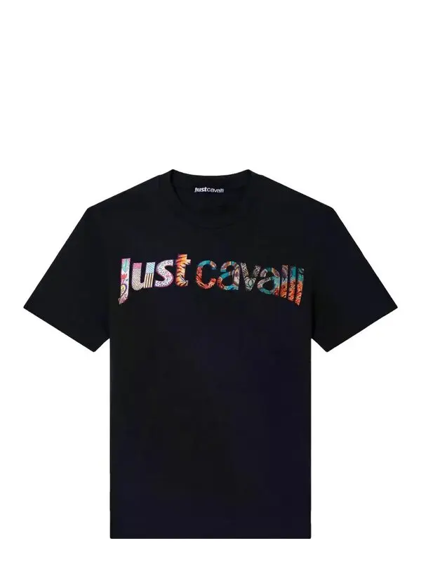 Just Cavalli Logo-print Cotton T-shirt - Black