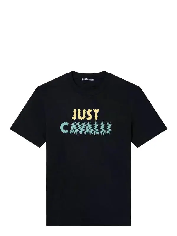 Just Cavalli Logo-print Cotton T-shirt - Black