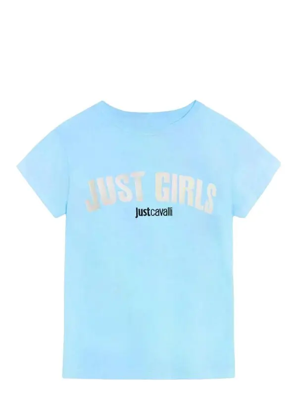 Just Cavalli Logo-print T-shirt - Blue