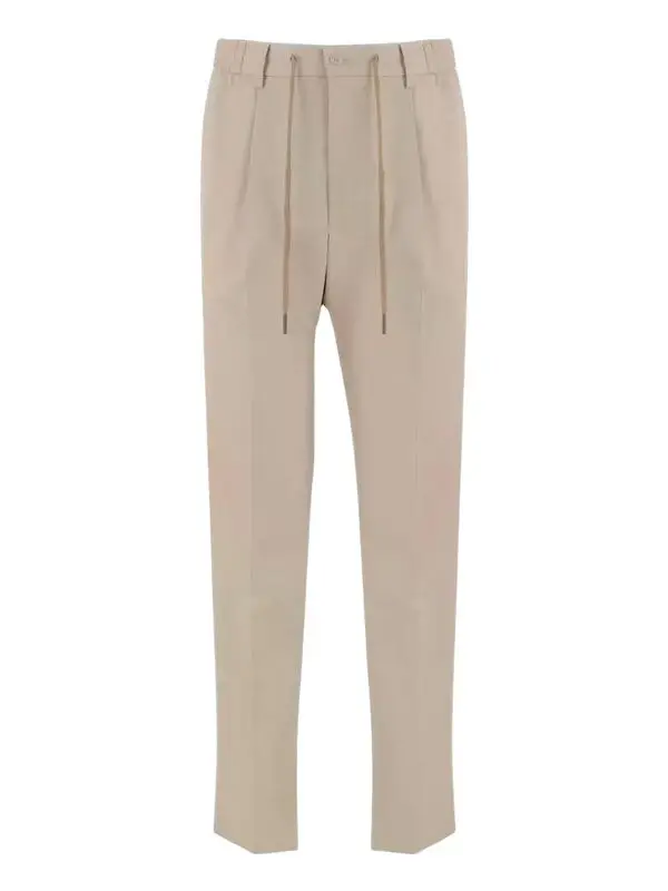 Tagliatore Drawstring-waist Pleated Trousers - Neutrals