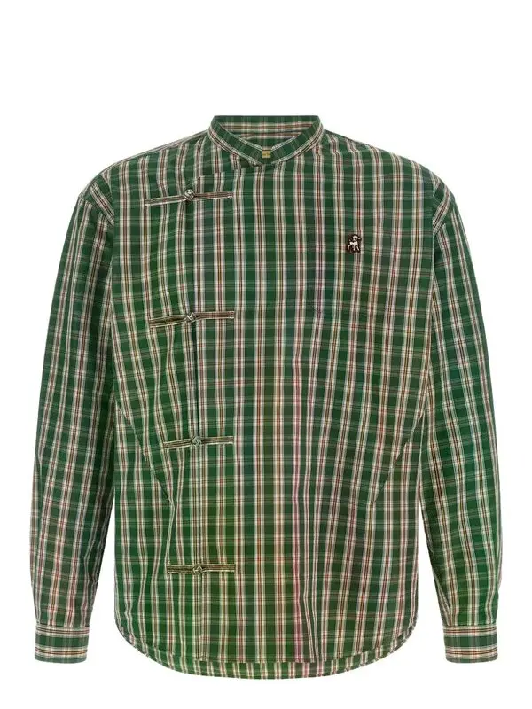 Undercover Tangzhuang Check-print Shirt - Green