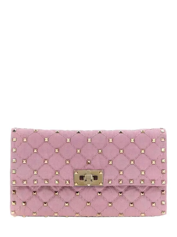 Valentino Garavani Rockstud Spike Quilted Shoulder Bag - Pink