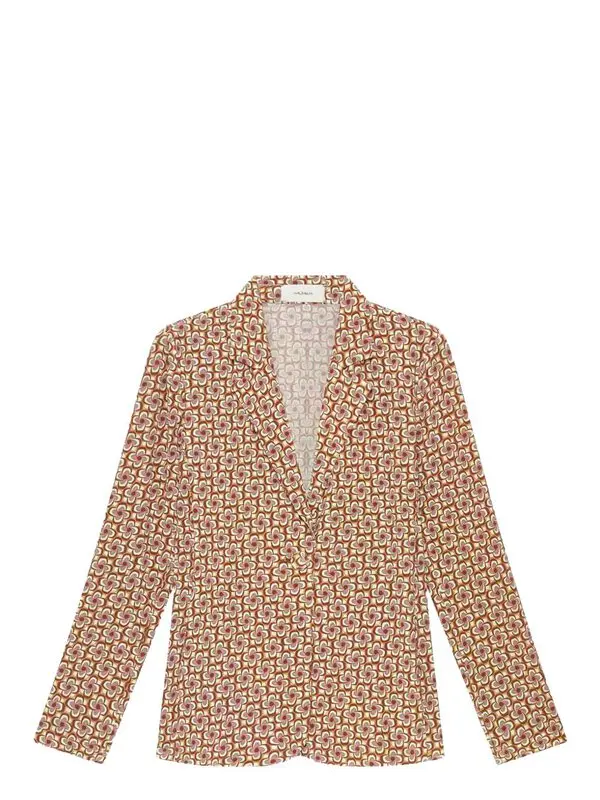 Malìparmi Mini Mouliné Jacket - Brown