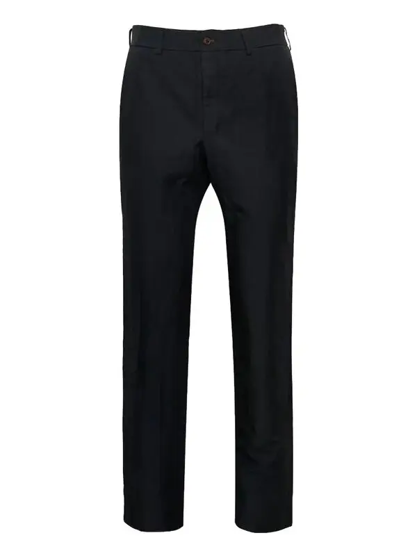 Comme Des Garçons Twill Button Trousers - Blue